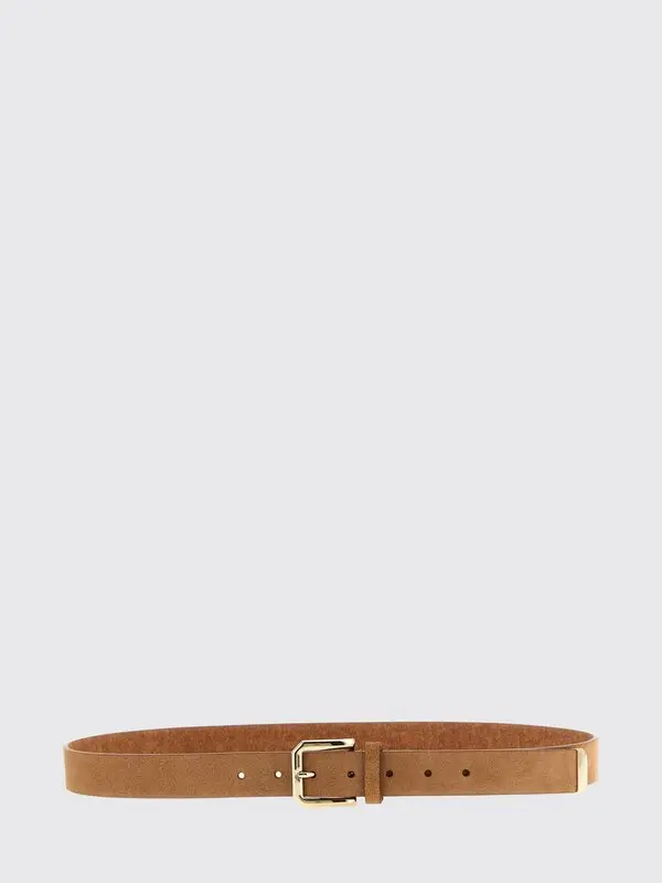 Brunello Cucinelli Classic Suede Bull Leather Belt - Brown