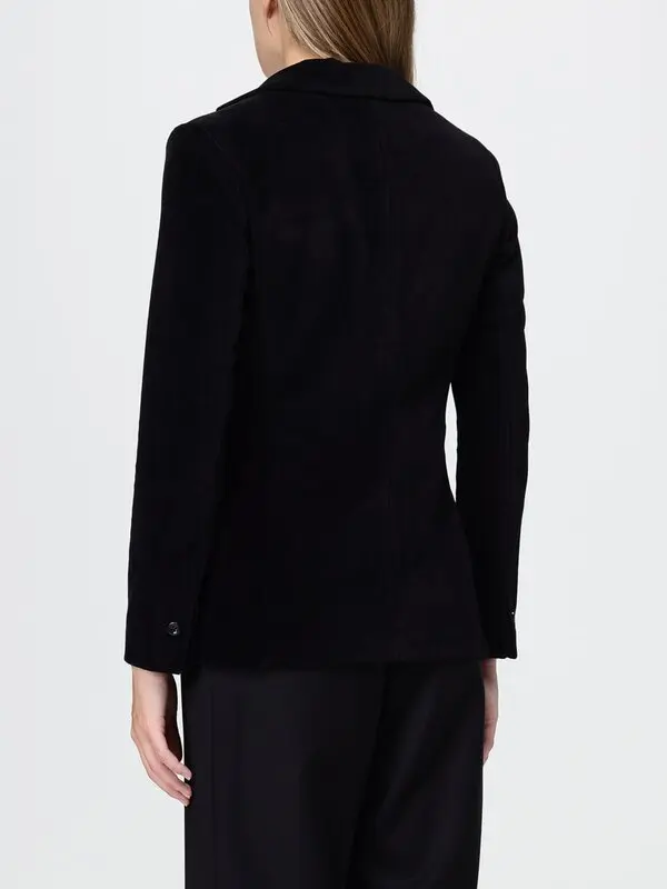 CIRCOLO 1901 Single-breasted Velvet Blazer With Slit Pockets