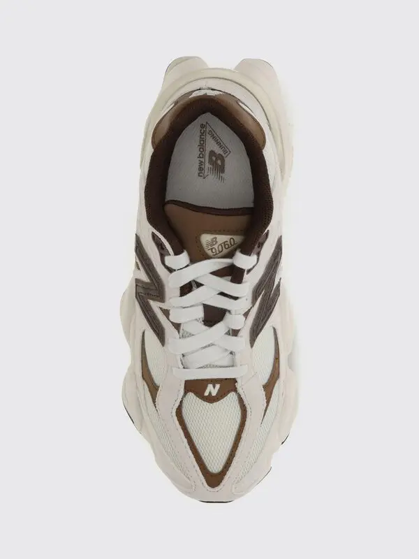 NEW BALANCE 9060 Suede And Mesh Trainers With Abzorb Midsole - Cream