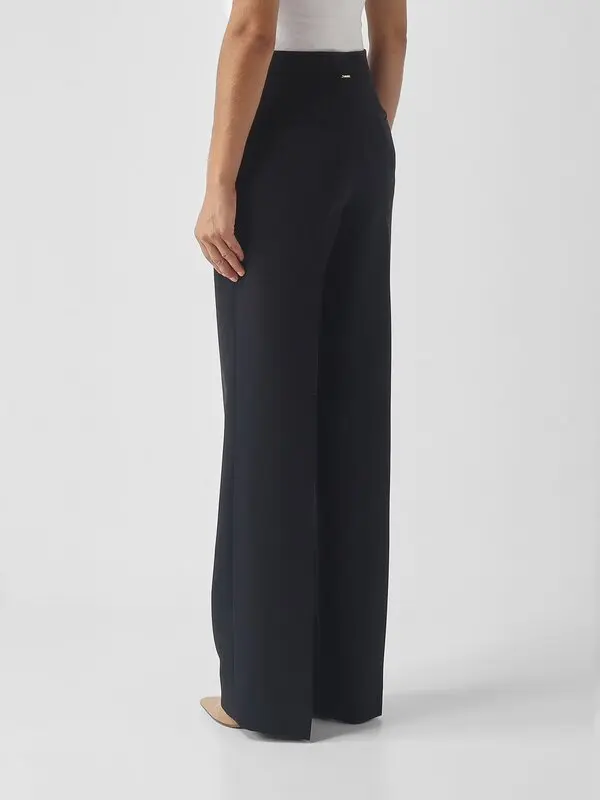 TWINSET High-waisted Straight Trousers In A Tailored Crêpe Design