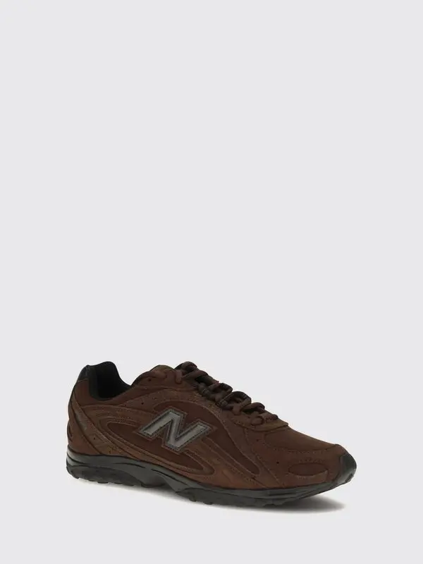 NEW BALANCE 204l Leather And Suede Low-top Trainers With Side Logo