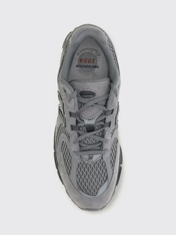 NEW BALANCE 1954r Suede And Mesh Low-top Trainers With Side Logo - Grey