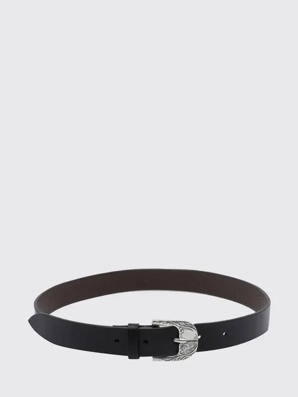 Orciani Western-style Calf Leather Belt With Adjustable Buckle - Brown
