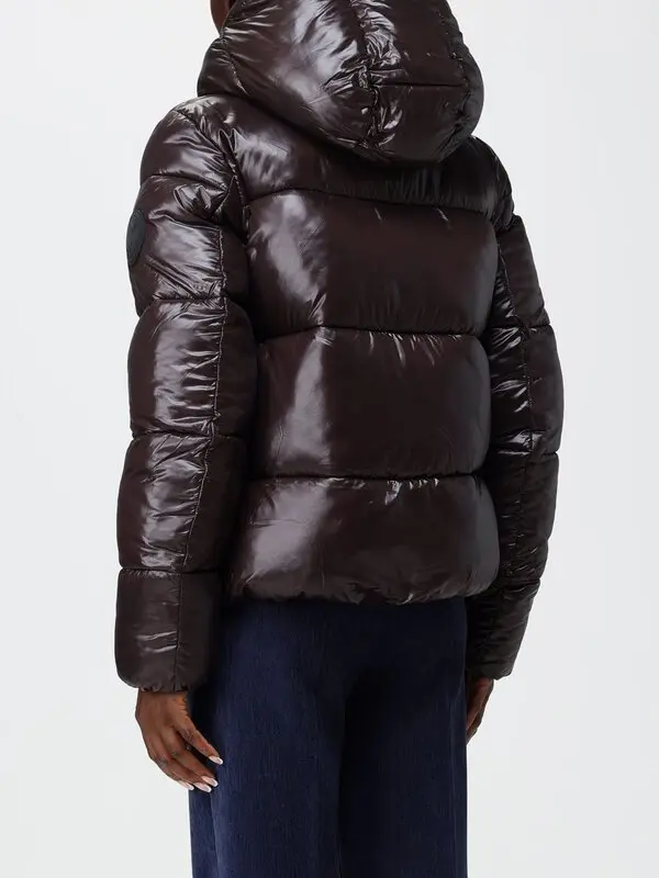 SAVE THE DUCK Biddy Puffer Jacket With Hood, High Neck And Thermoplume® Padding - Dark