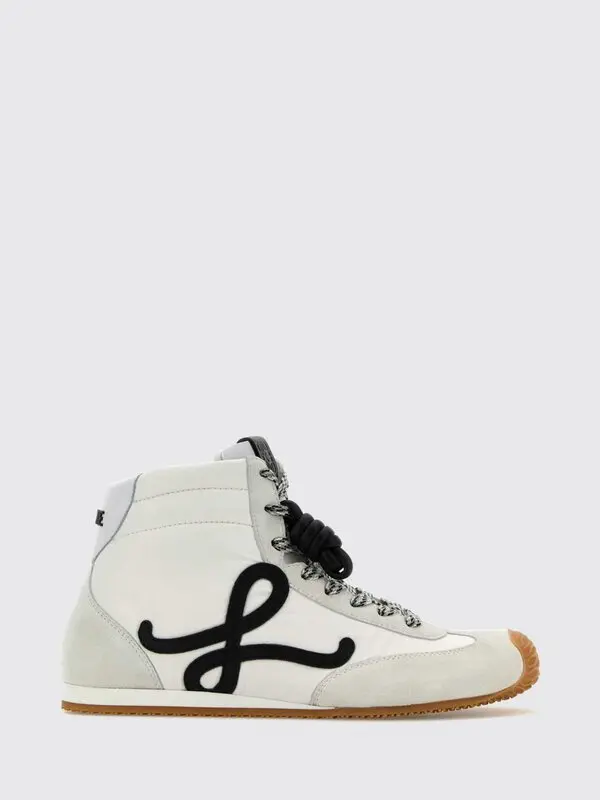 Loewe Ballet Runner 2.0 High-top Trainers In Nylon And Calfskin With Logo