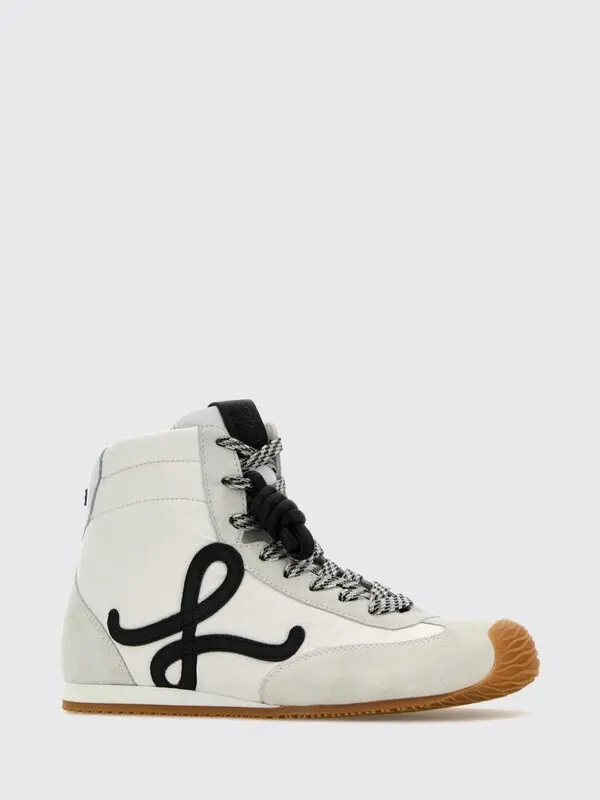 Loewe Ballet Runner 2.0 High-top Trainers In Nylon And Calfskin With Logo
