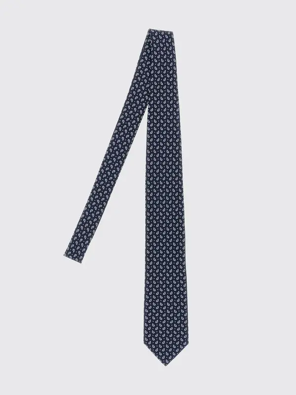 Brioni Pure Silk Tie With A Paisley And Abstract Pattern