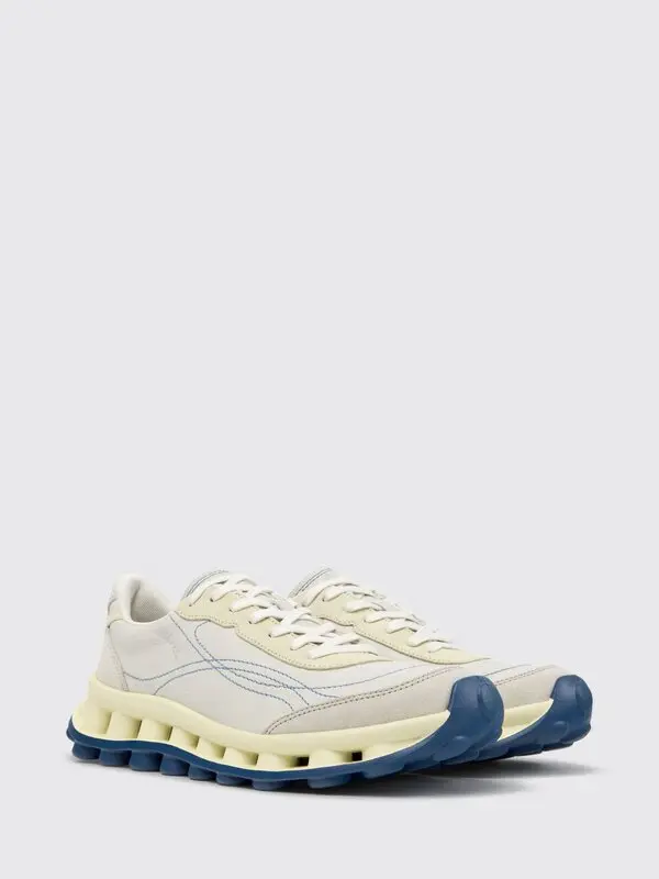 Camper Pelotissima Leather And Nubuck Trainers With Xl Extralight Sole