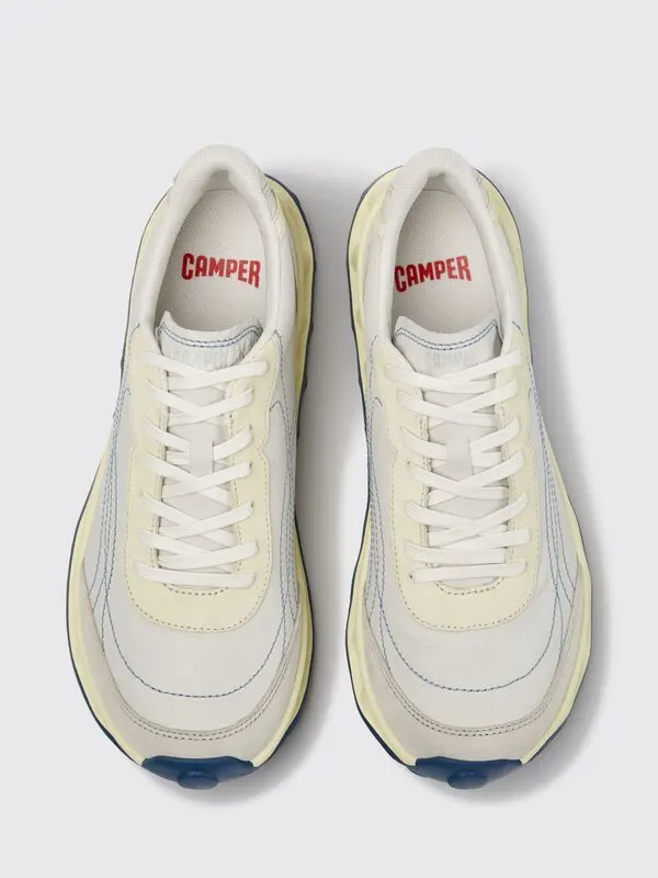 Camper Pelotissima Leather And Nubuck Trainers With Xl Extralight Sole