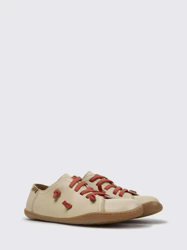 Camper Twins Leather Slip-on Sneakers With Elasticated Laces