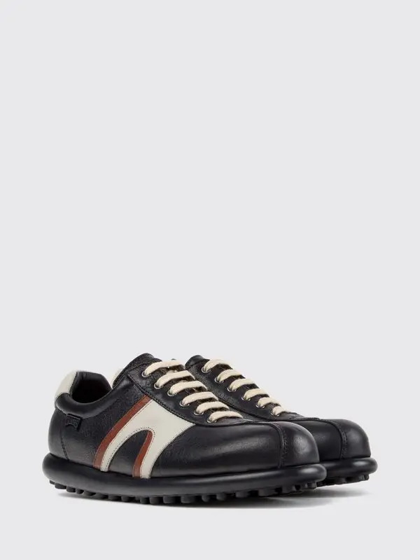 Camper Pelotas Low-top Sneakers In Calf Leather With Contrast Logo