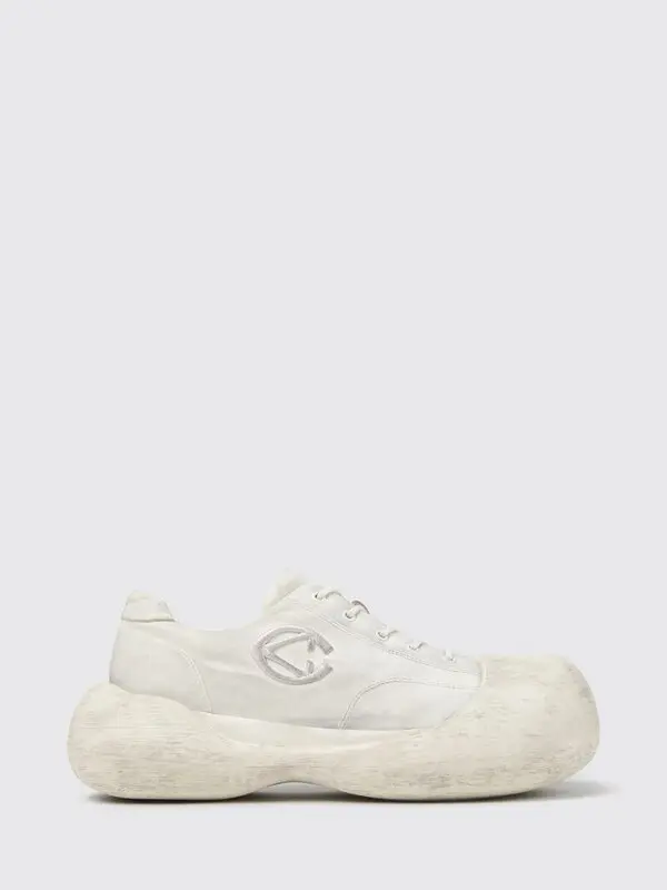 Camper Caramba Low-top Sneakers In Technical Fabric With Embroidered Logo - White