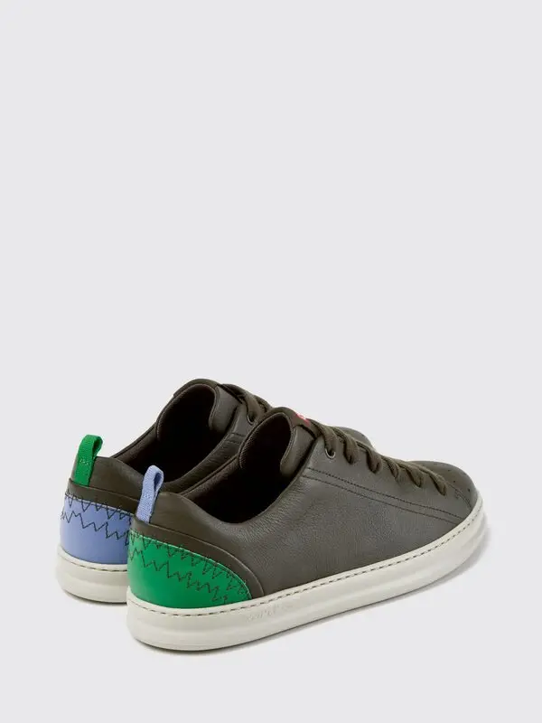 Camper Bi Twins Low-top Sneakers In Leather With Ultralight Sole