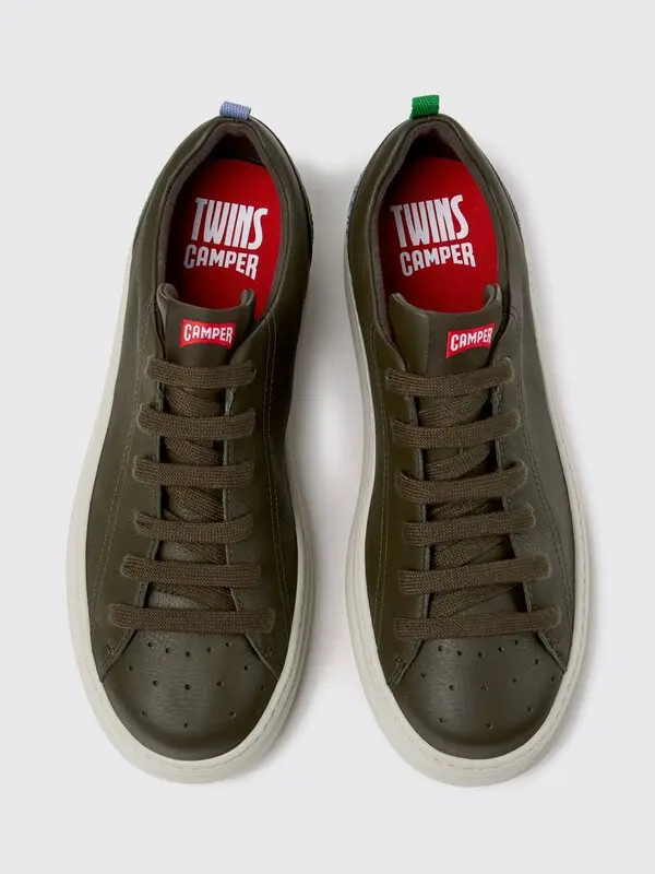 Camper Bi Twins Low-top Sneakers In Leather With Ultralight Sole