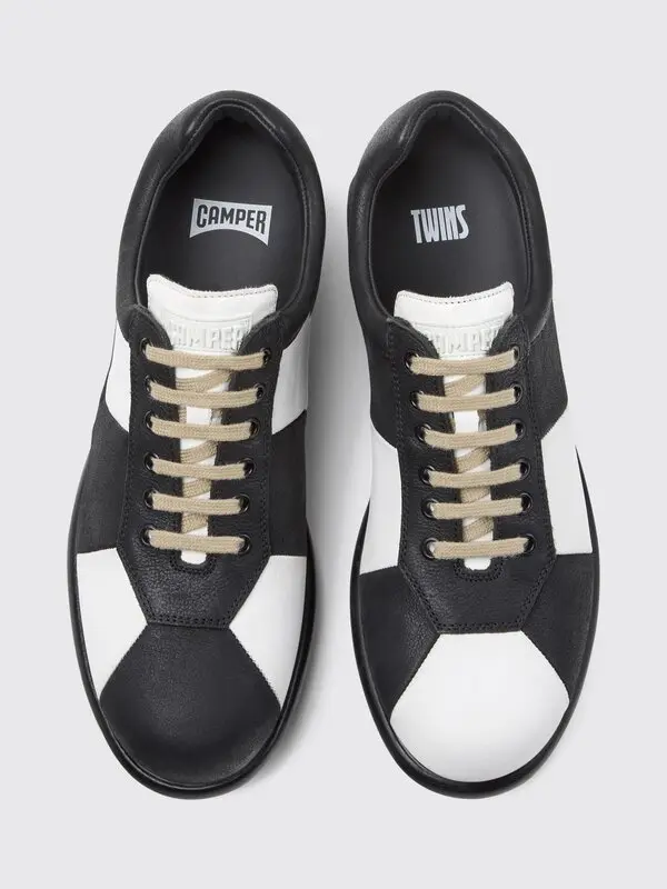 Camper Bi Twins Low-top Sneakers In Vegetable-tanned Leather