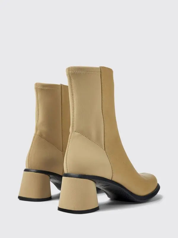 Camper Kiara Bicolour Smooth Leather Ankle Boots With Medium Heel