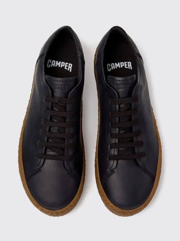 Camper Peu Terreno Low-top Sneakers In Nubuck Leather With Embossed Logo