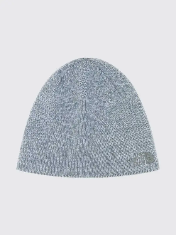 The North Face Jim Beanie In Recycled Wool Blend With Jacquard Logo - Grey