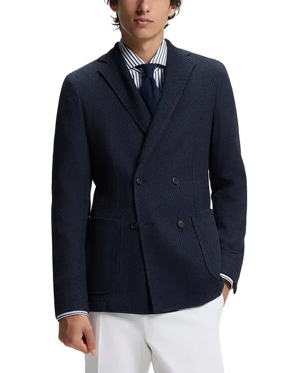 BOSS C-hanry Double Breasted Sportcoat - Dark Blue