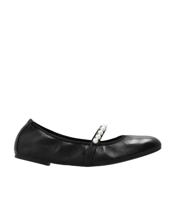 STUART WEITZMAN Goldie Embellished Ballet Flats - Black