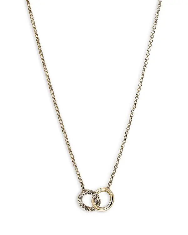 John Hardy 14k Yellow Jh Essentials Linked Circles Pendant Necklace - Gold