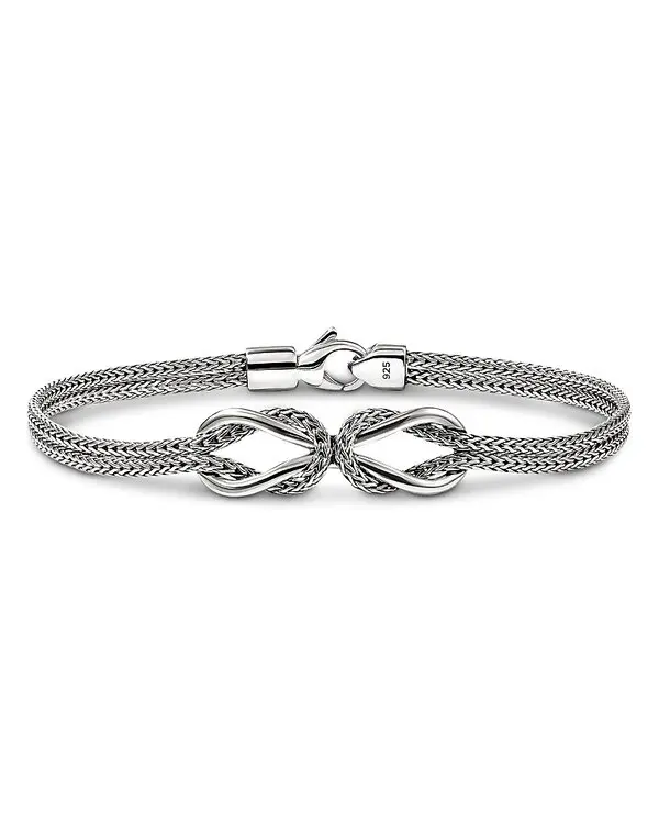 John Hardy Sterling Love Knot Infinity Woven Link Bracelet