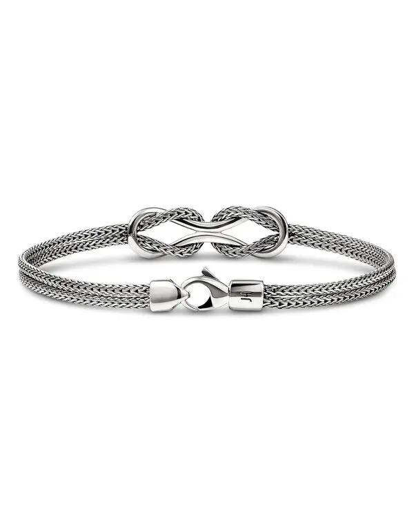 John Hardy Sterling Love Knot Infinity Woven Link Bracelet