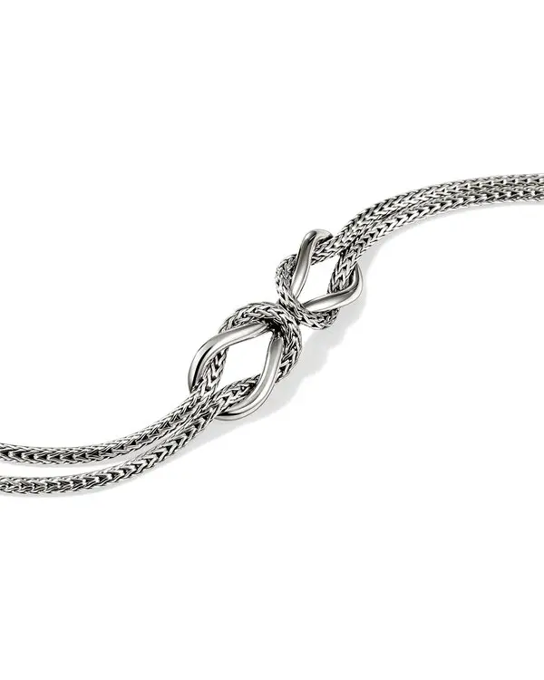 John Hardy Sterling Love Knot Infinity Woven Link Bracelet