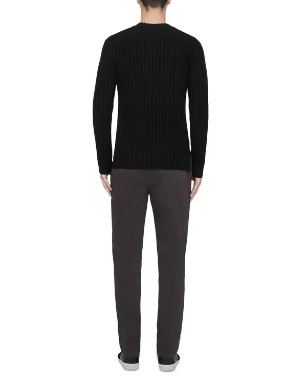 ALLSAINTS Tower Stretch Cotton Straight Leg Chinos - Anthracite