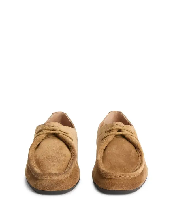 JIL SANDER Hood Lace Up Moc Toe Loafers