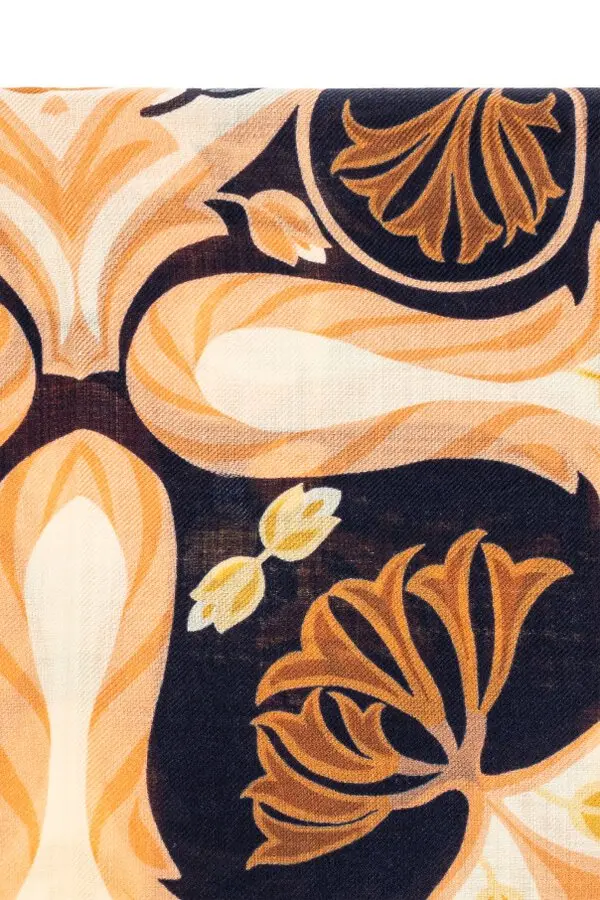 Etro Patterned Frayed Edge Scarf