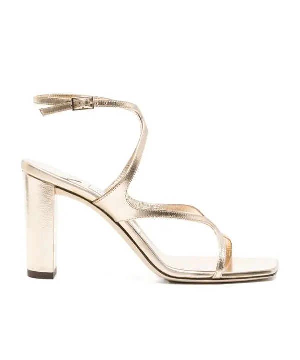 JIMMY CHOO Square-headed High-heeled Sandals