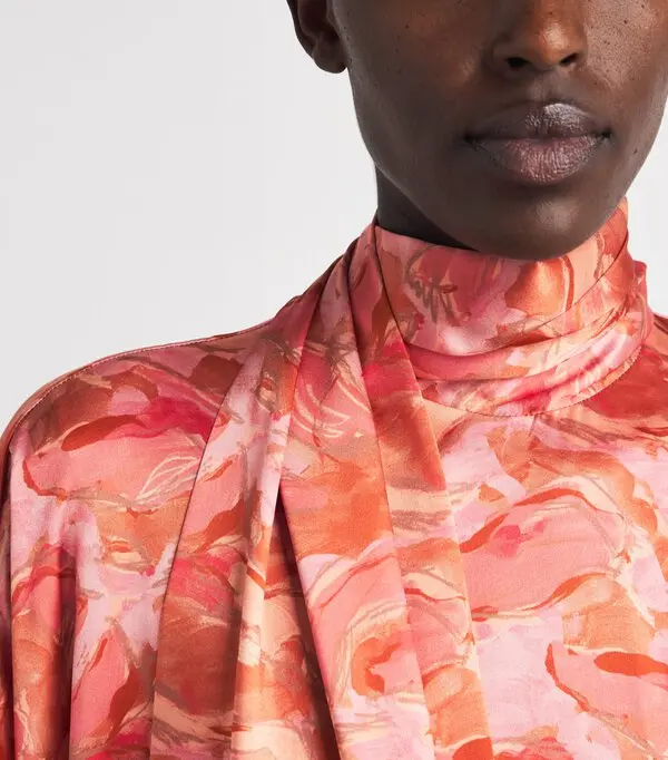 ROKSANDA Silk Floral Oshone Midi Dress