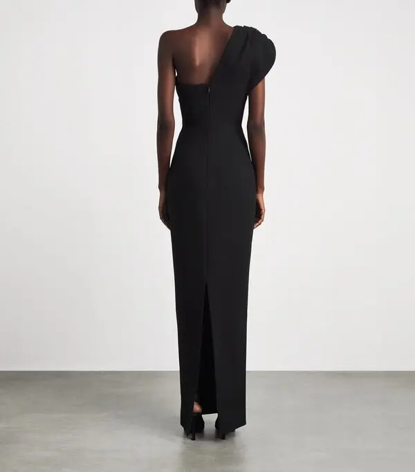Rachel Gilbert One-shoulder Winne Gown