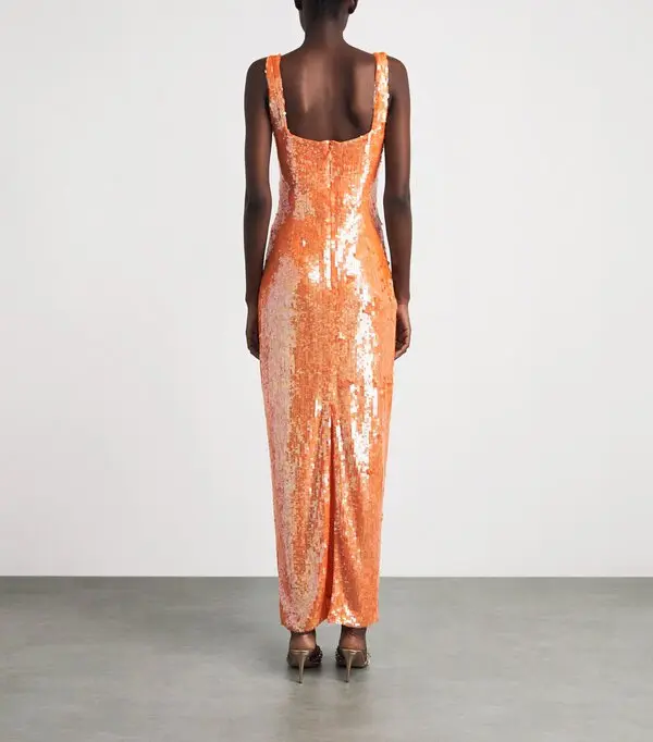 Rachel Gilbert Sequin Kayla Column Gown