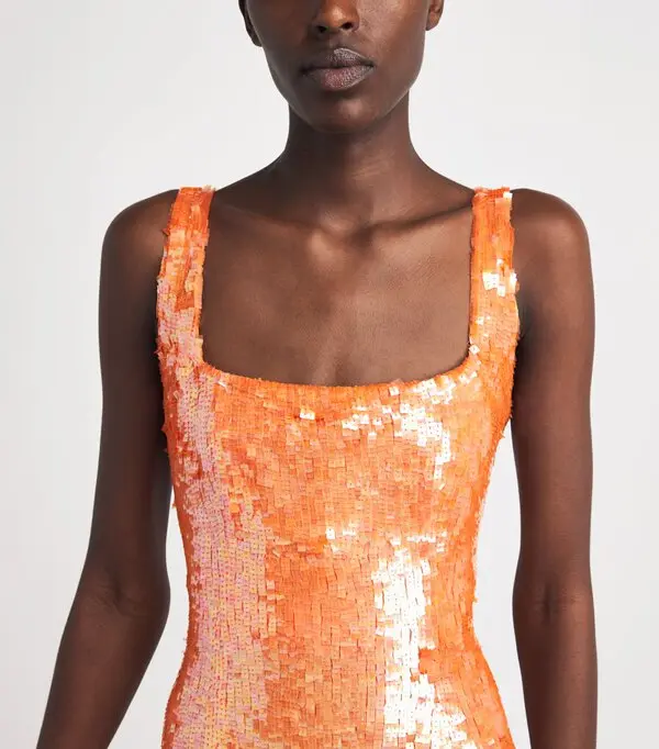 Rachel Gilbert Sequin Kayla Column Gown