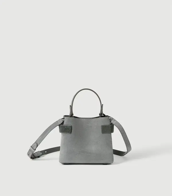 Brunello Cucinelli Small Suede Essence Top-handle Bag