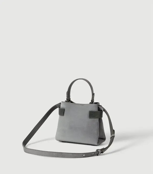 Brunello Cucinelli Small Suede Essence Top-handle Bag