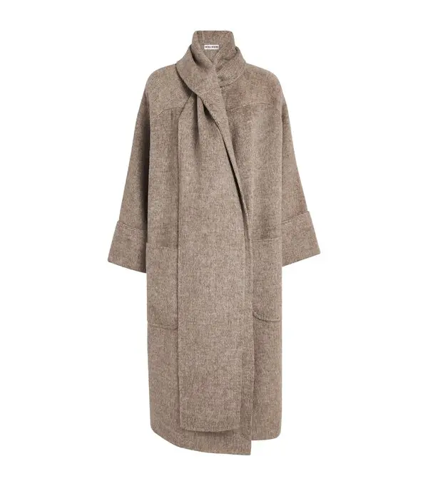 WOLK MORAIS Cashmere Cunardier High-neck Coat