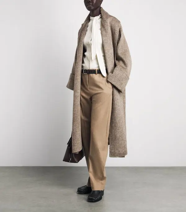 WOLK MORAIS Cashmere Cunardier High-neck Coat