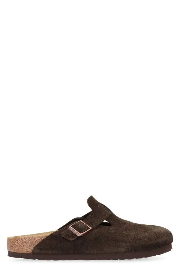BIRKENSTOCK Classic Suede Boston Sabot For - Brown