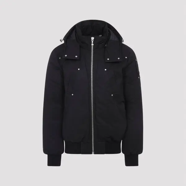 Moose Knuckles Ballistic Bomber Down Jacket For - Black