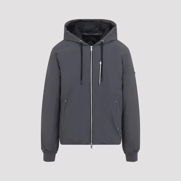 Moose Knuckles Down-fill Zip-up Nylon Jacket - Grey