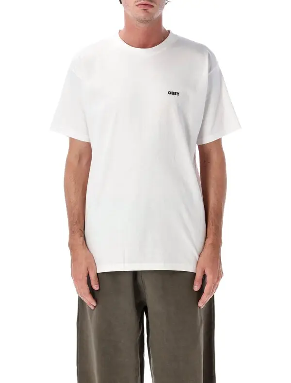 Obey Cotton Graphic T-shirt - Bianco