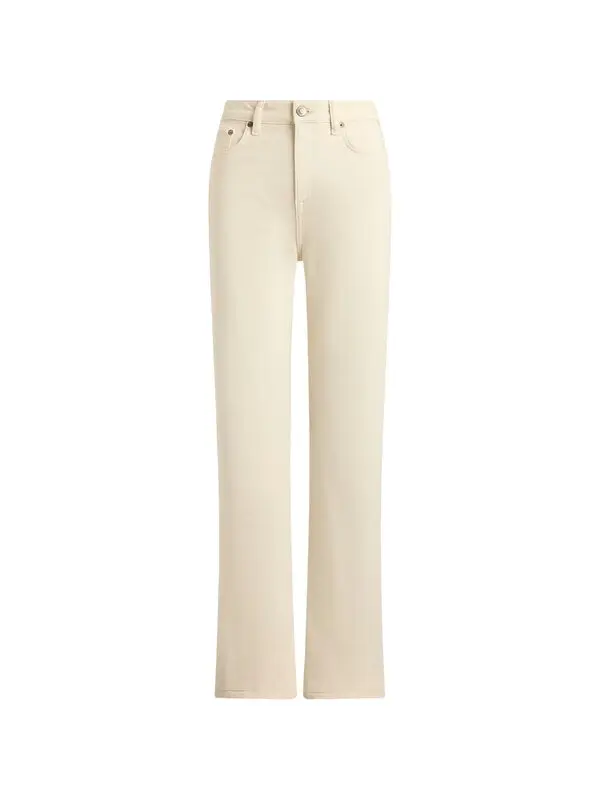 Ralph Lauren Stretch Cotton Trousers - Ivory