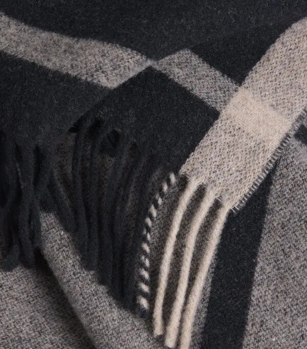 Max Mara Wool Logo Poncho