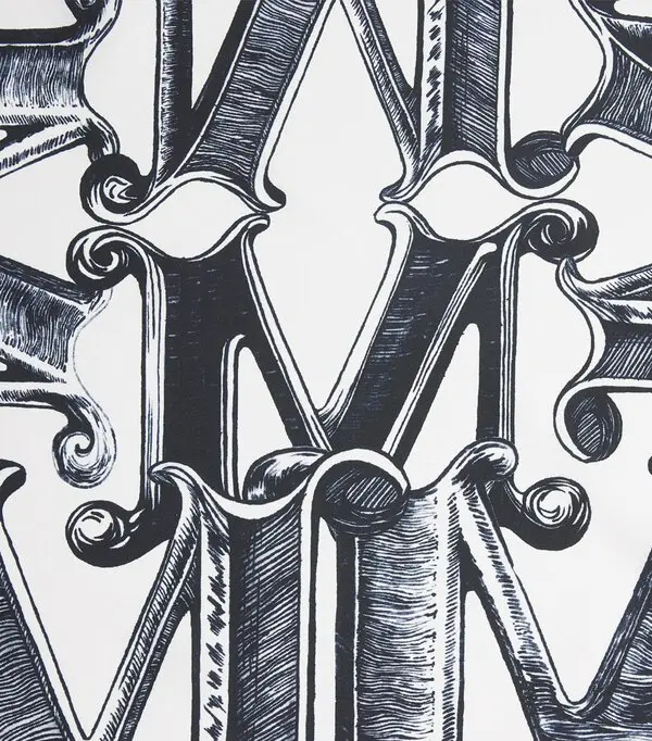 Max Mara Silk Logo Scarf