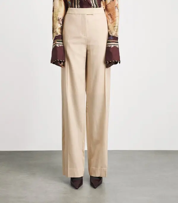 Zimmermann Wool Valiant Straight Trousers