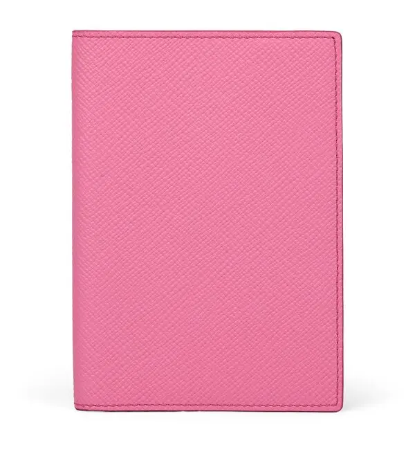 Smythson Leather Panama Passport Cover
