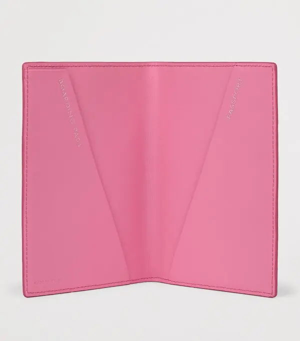 Smythson Leather Panama Passport Cover